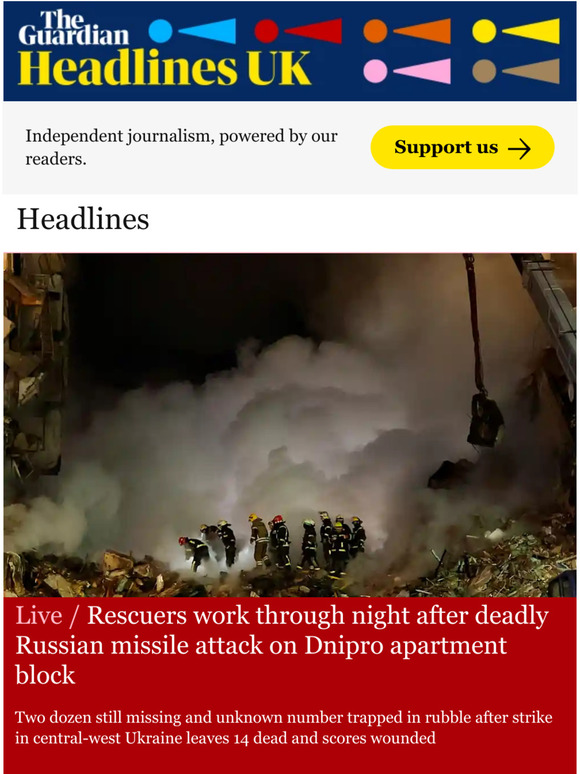 The Guardian: The Guardian Headlines: ‘People realise what we’re doing ...