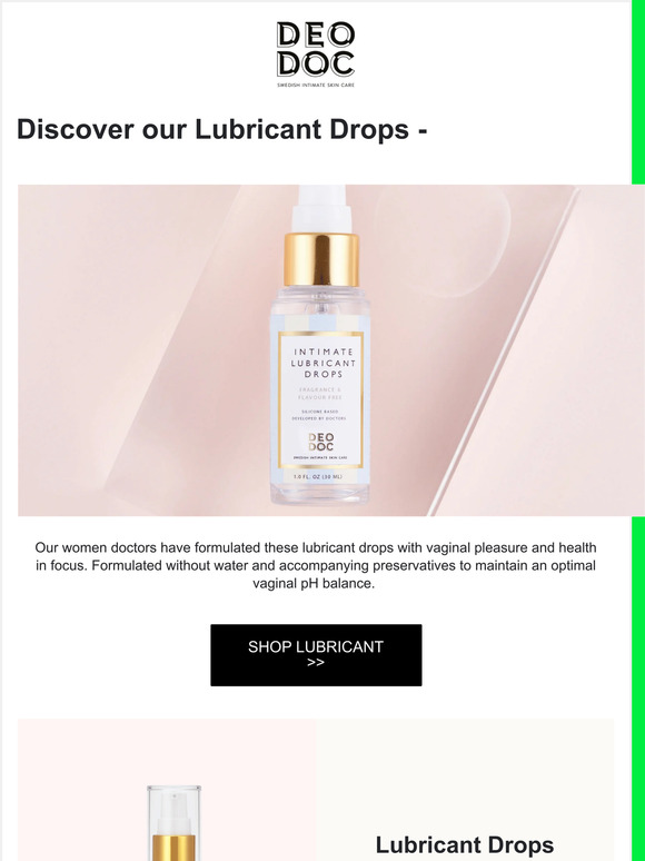 DeoDoc: Discover our Lubricant Drops — | Milled