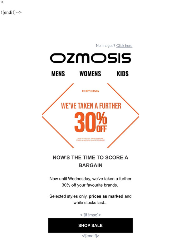 Ozmosis: JUST IN: We've Taken A Further 30% Off | Milled