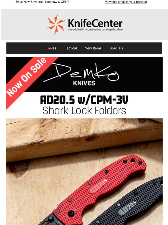 KnifeCenter: Exclusive Demko 3V Folders On Sale! | Milled