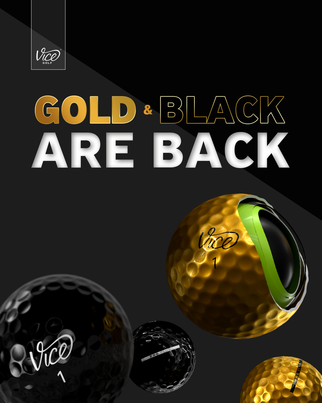 Vice Golf: Choose your VICE: Black, Gold, Both? | Milled