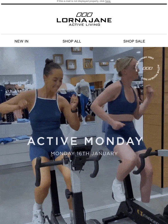 Lorna Jane: Active Monday is here - Let us help! | Milled