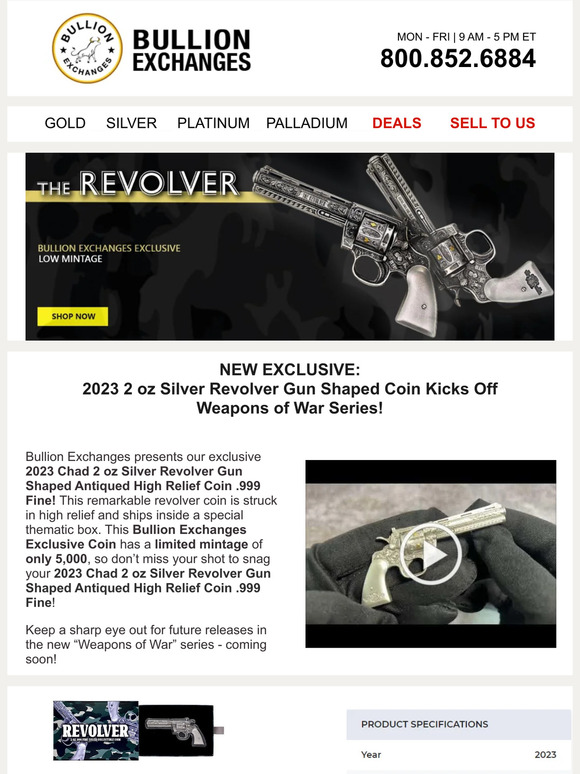 Bullion Exchanges: 🤠Lock-N-Load For 2023: Grab The EXCLUSIVE 2023 2 oz ...