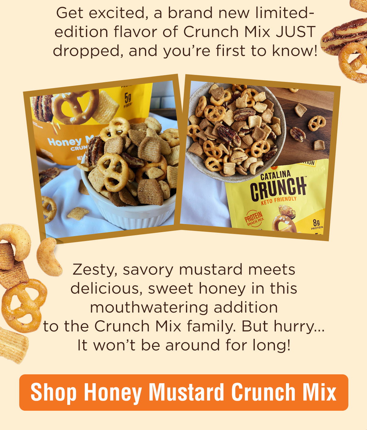 Catalina Crunch: 🍯NEW! Honey Mustard Crunch Mix 🍯 | Milled