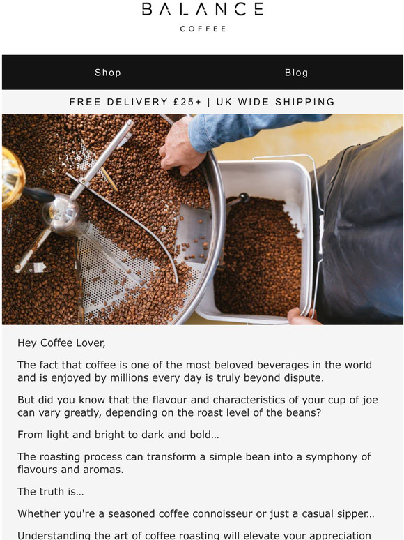 Balance Coffee: A quick guide to coffee roasts 🗒️ | Milled