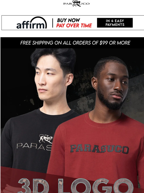 Parasuco: 3D LOGO - The new dimension, shop now at Parasuco.com | Milled