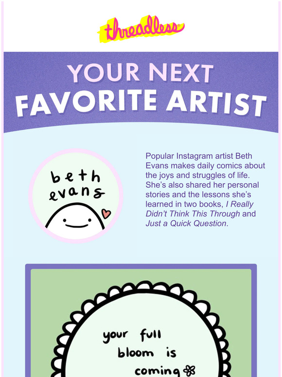 Threadless: Lovable comics by Beth Evans. 🤗 | Milled