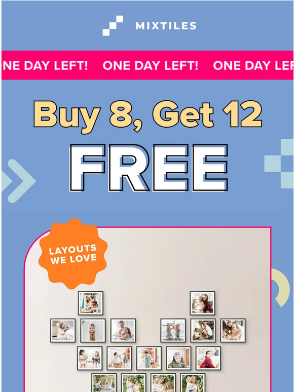 Mixtiles: One More Day to Update Your Layout! 🚨 | Milled