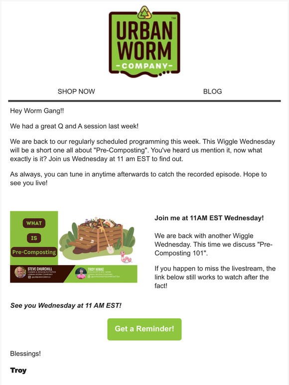 Urban Worm Company: What Is Pre-Composting? | Milled
