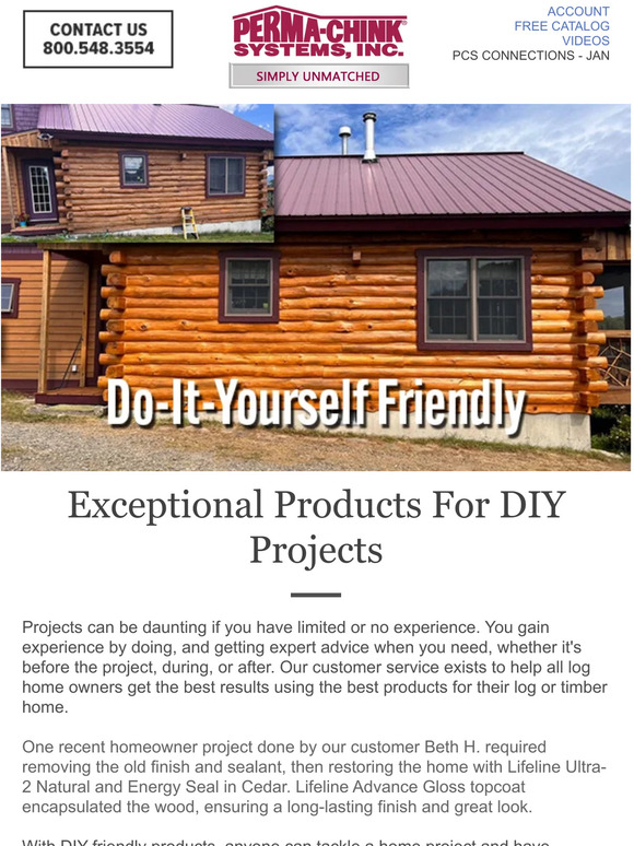 Perma-Chink Systems: Our Products Are DIY Friendly | Milled