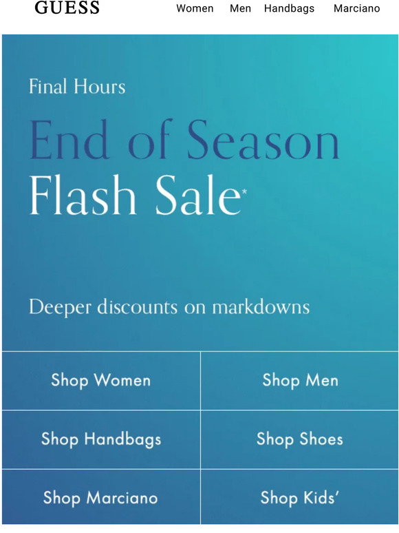 GUESS? Email Newsletters: Shop Sales, Discounts, and Coupon Codes