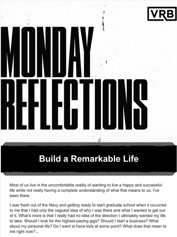 VRB (US): Build a Remarkable Life | Milled