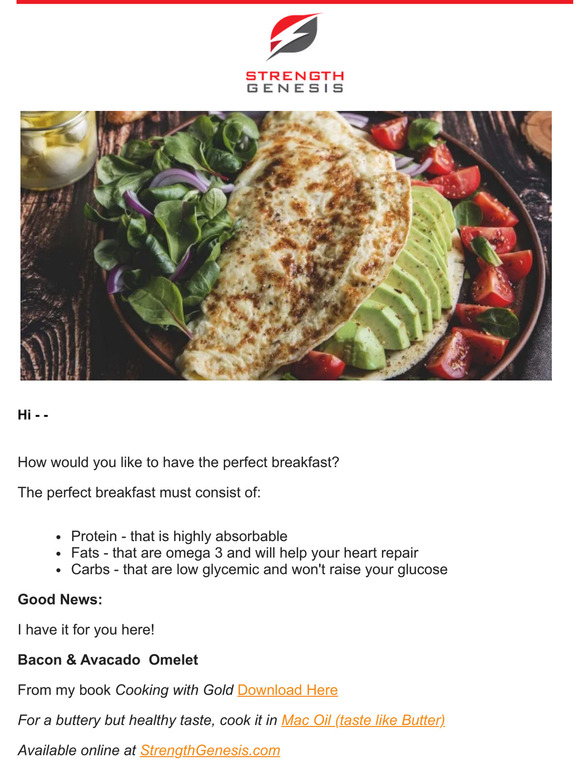 Strength Genesis: Fat Dropping Breakfast | Milled