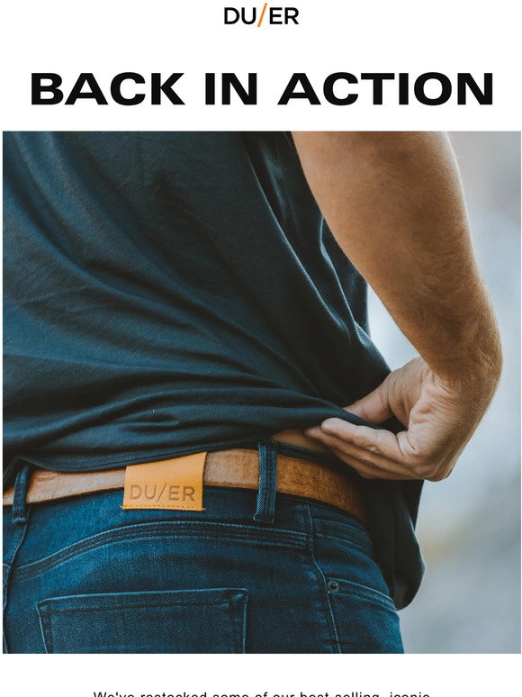 DUER: Our best-selling, iconic styles are back! | Milled