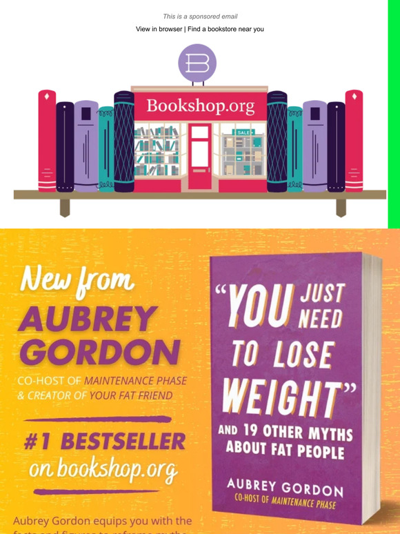 Bookshop: Dismantle anti-fat bias. Aubrey Gordon, Maintenance Phase co-host, tells you how! | Milled