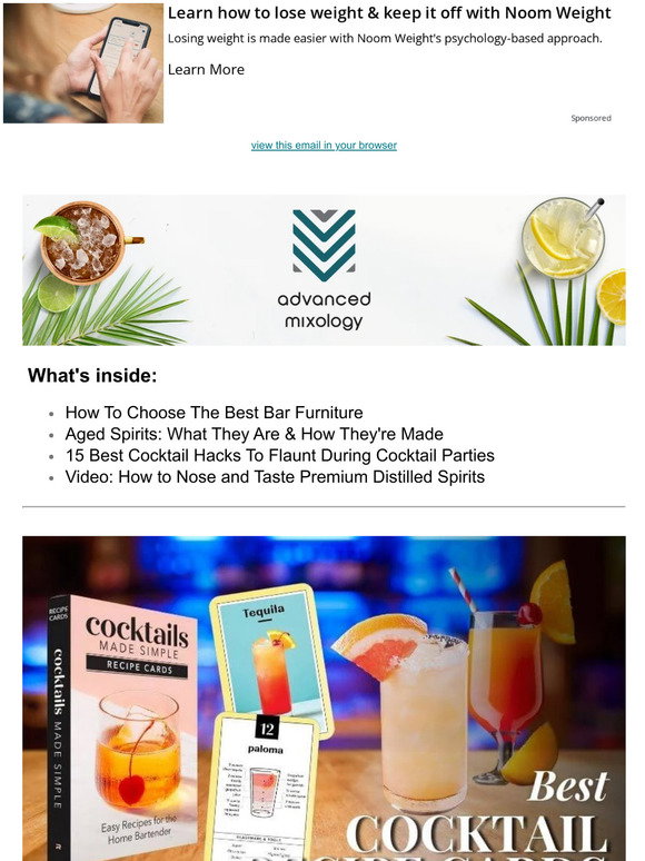Advanced Mixology: 8 Best Cocktail Recipe Cards For Guidance In The Bar ...