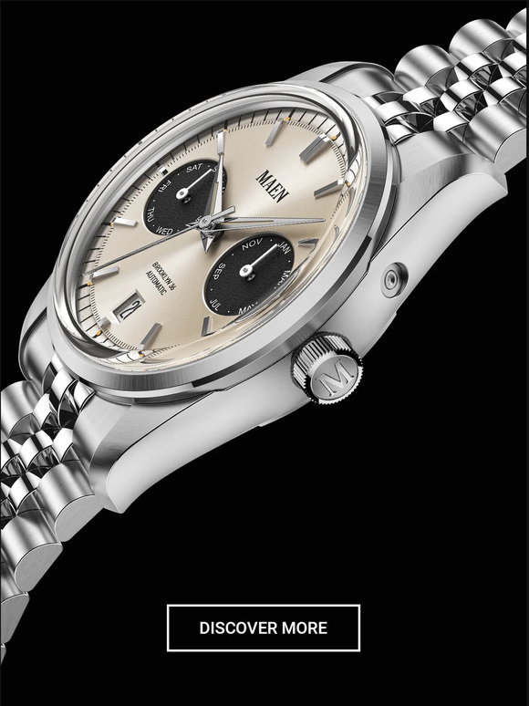 MAEN Watches: Introducing - Brooklyn 36 Triple Calendar | Milled