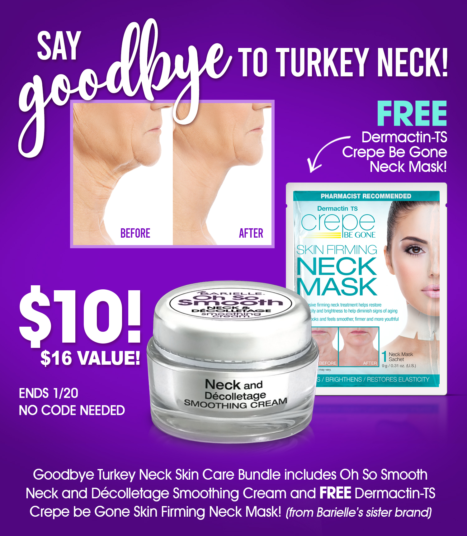 Barielle: Say goodbye to "turkey neck" with our $10 Oh So Smooth Neck ...