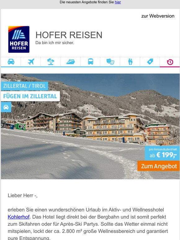 Hofer Reisen: Die neuen Angebote sind da! | Milled