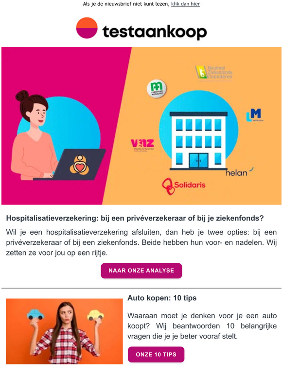 Test Aankoop: Waar neem je het best een hospitalisatieverzekering, 10 ...