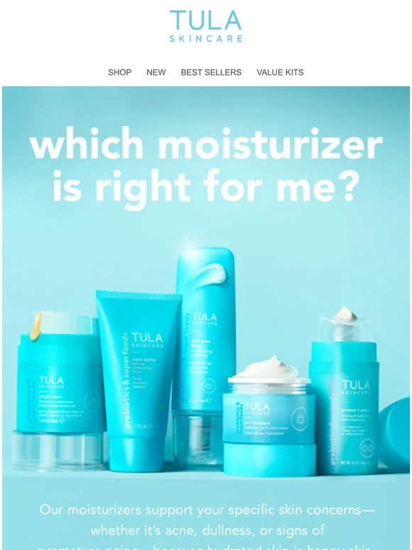 Tula: Find your perfect moisturizer | Milled