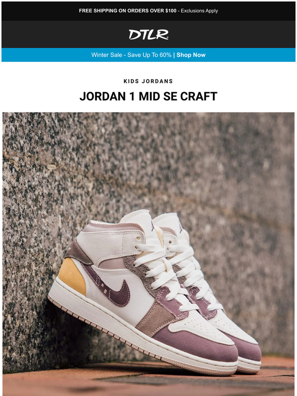 DTLR: Ready For Takeout 💨 New Kids Jordans | Milled