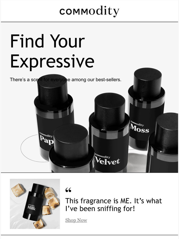 Commodity Fragrances: Find Your Expressive | Milled