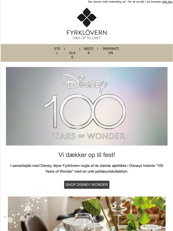 Fyrklövern: Disney 100 år 🏰 fejre med os! | Milled