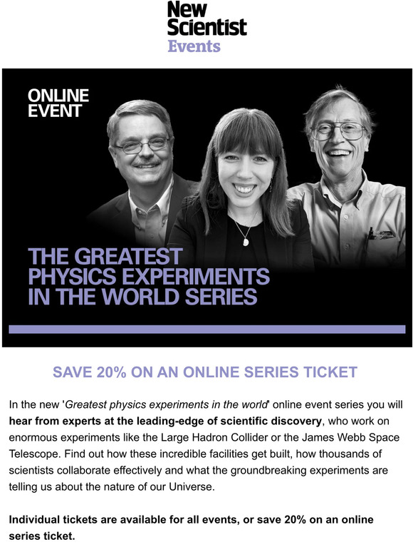 New Scientist: The greatest physics experiments in the world | Save 20% ...