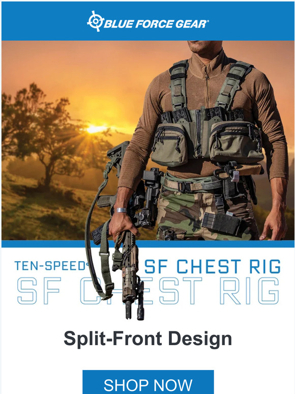 Blue Force Gear: It’s here: the Ten-Speed® Split-Front Chest Rig | Milled