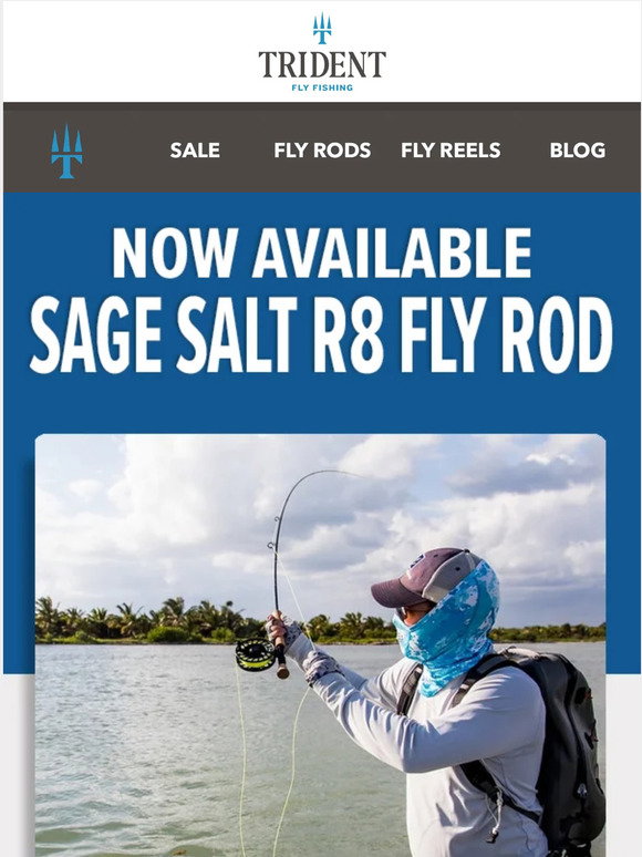 Trident Fly Fishing: NEW - Sage Salt R8 Fly Rod | Milled
