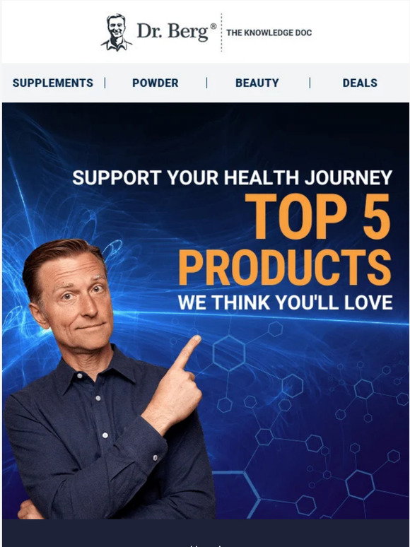 Dr. Berg: Top 5 Products You Can't Miss | Milled
