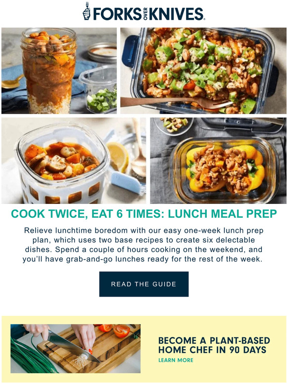 Forks over Knives: Plant-Based Meal Prep: Lunch Edition | Milled