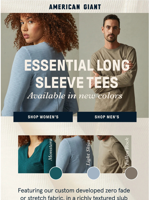 American Giant: Just In: New Colors of Premium Long Sleeve | Milled