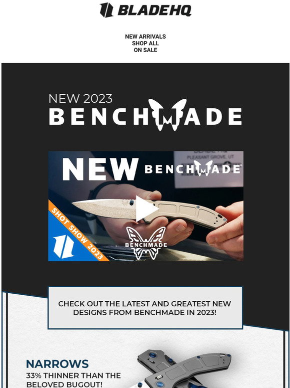 Blade HQ - Source: Just In! 2023 Benchmade Designs! | Milled