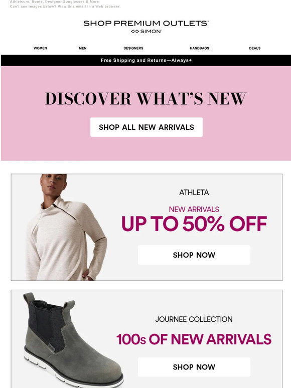 Shop Premium Outlets: New Arrivals Up to Extra 60% Off | Milled