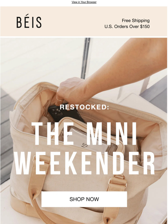 Beis: The Mini Weekender is BACK | Milled