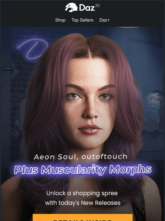 DAZ 3D: Aeon Soul, outoftouch, Plus Muscularity Morphs | Milled