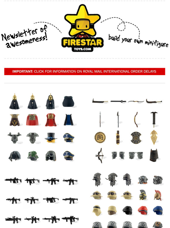 Firestar Toys: Amazing new minifigure parts - hundreds of new items 😍 ...