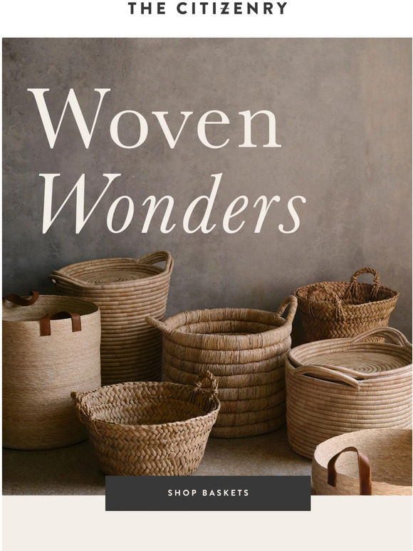 The Citizenry: Spotlight On: Handwoven Baskets | Milled