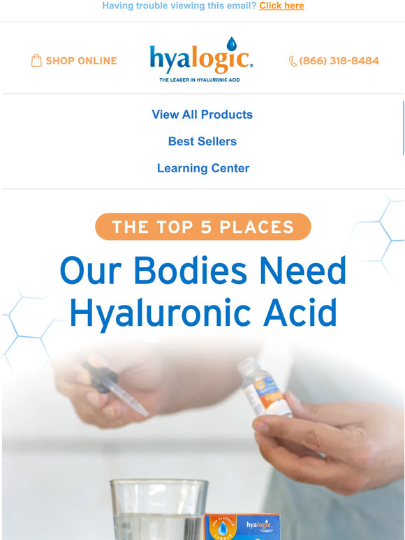 Hyalogic: Top 5 Places Your Body Needs Hyaluronic Acid | Milled