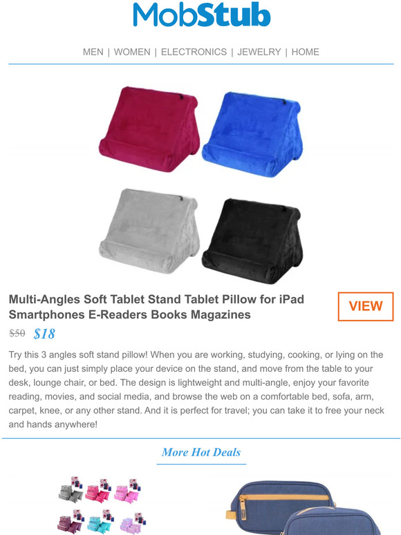 Mobstub: Multi-Angles Soft Pillow Stand for Smartphones, iPads, E ...