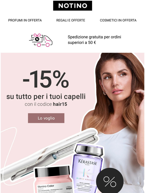 Notino: -15% su tutto ciò che i tuoi capelli desiderano. ️ | Milled