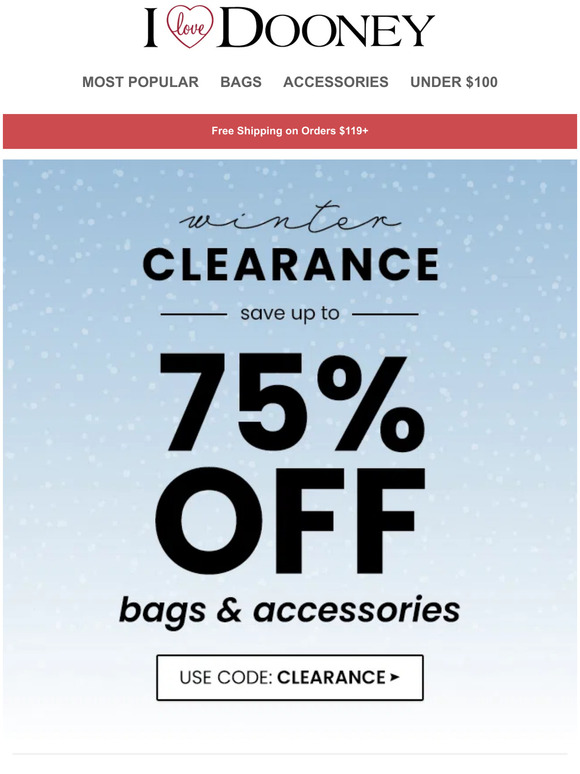 Dooney & Bourke: HUGE Savings Alert! Winter Clearance is Up to 75% Off ...