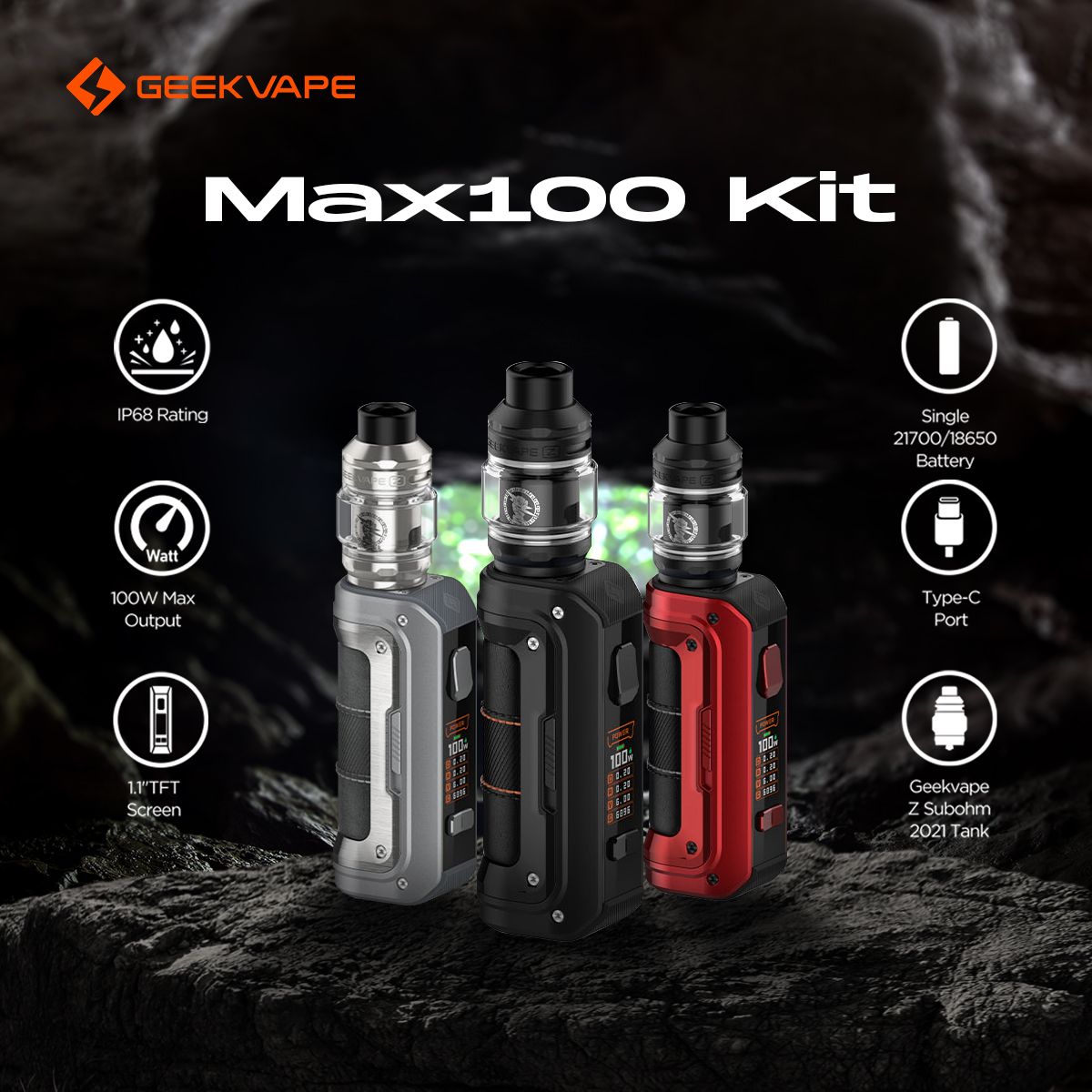 Vape: NEW! GEEKVAPE MAX100 AEGIS MAX 2⚡ | Milled