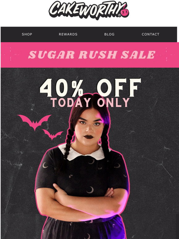 Cakeworthy: Sugar Rush Sale! 🍭 40% Off Wednesday Addams! | Milled