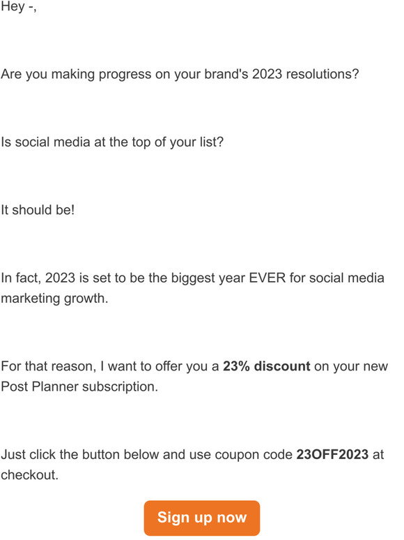 Post Planner: —, how are your brand's 2023 resolutions coming along? 📈 ...