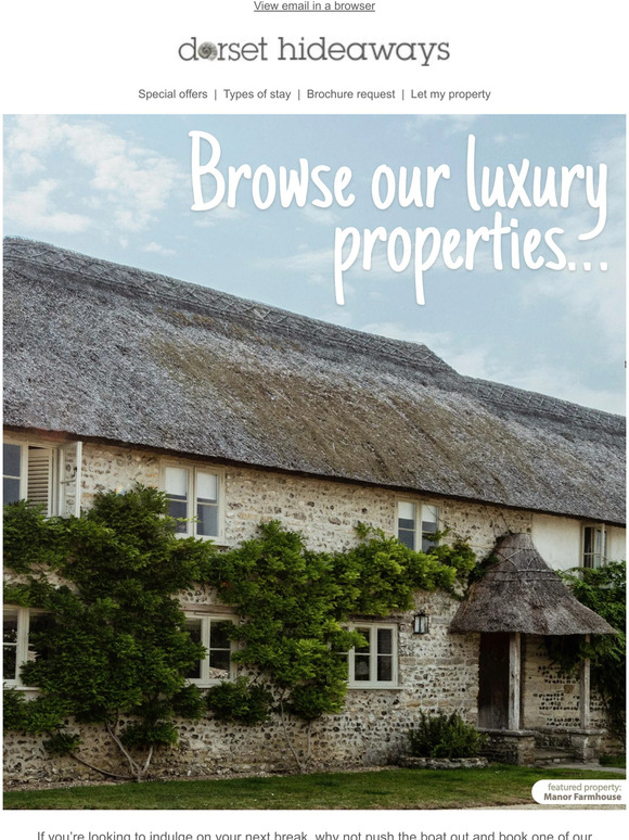 Dorset Hideaways: Find your luxury hideaway... | Milled