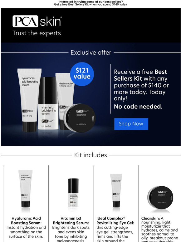PCA Skin: Looking to try some PCA SKIN fan favs? Get our Best-Sellers ...