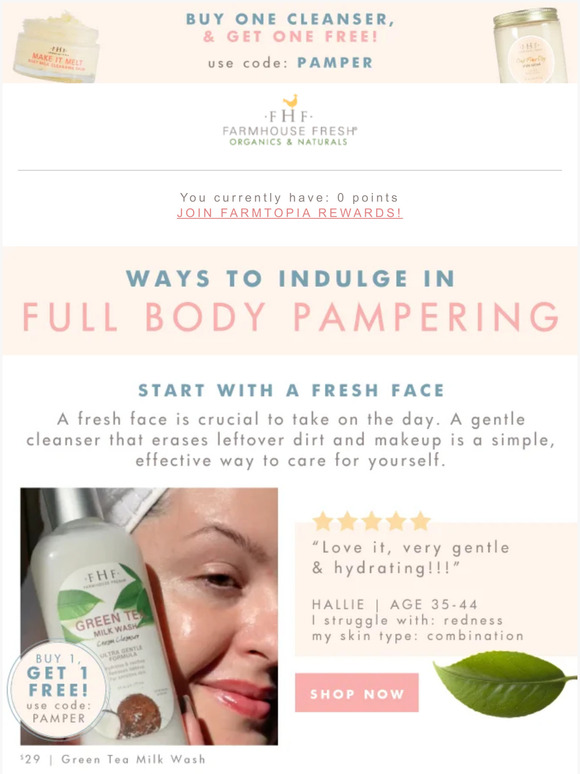 FarmHouse Fresh: Head to Toe Pampering? Sign Us Up 🙋‍♀️ | Milled